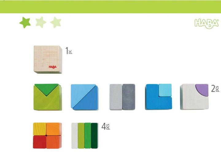 HABA 3D Arranging Game Wooden Building Blocks - Challenge & Fun, Inc.