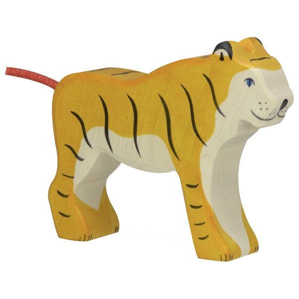 Holztiger Tiger Standing Toy Figure - Challenge & Fun, Inc.
